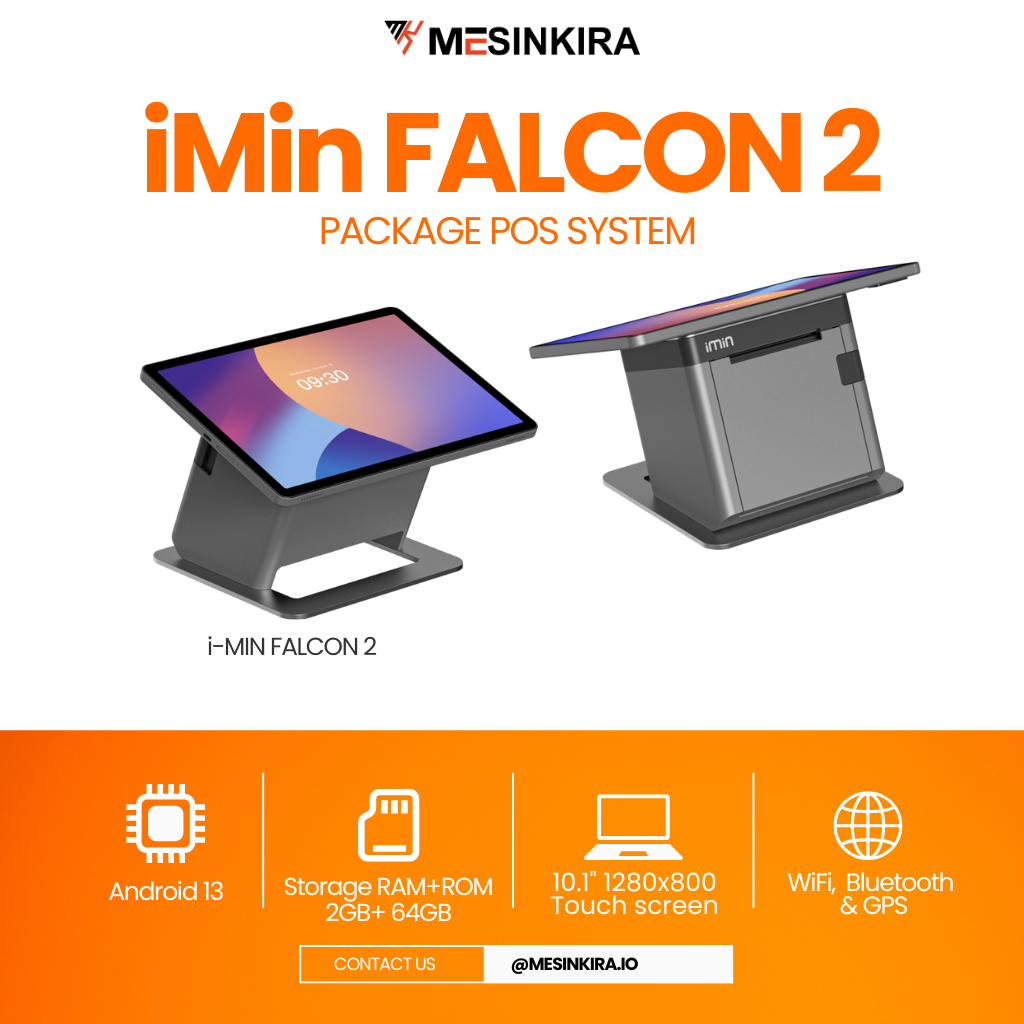 iMin Falcon 2 (Tablet with sim) + Android 13 + Printer | Shopee Malaysia