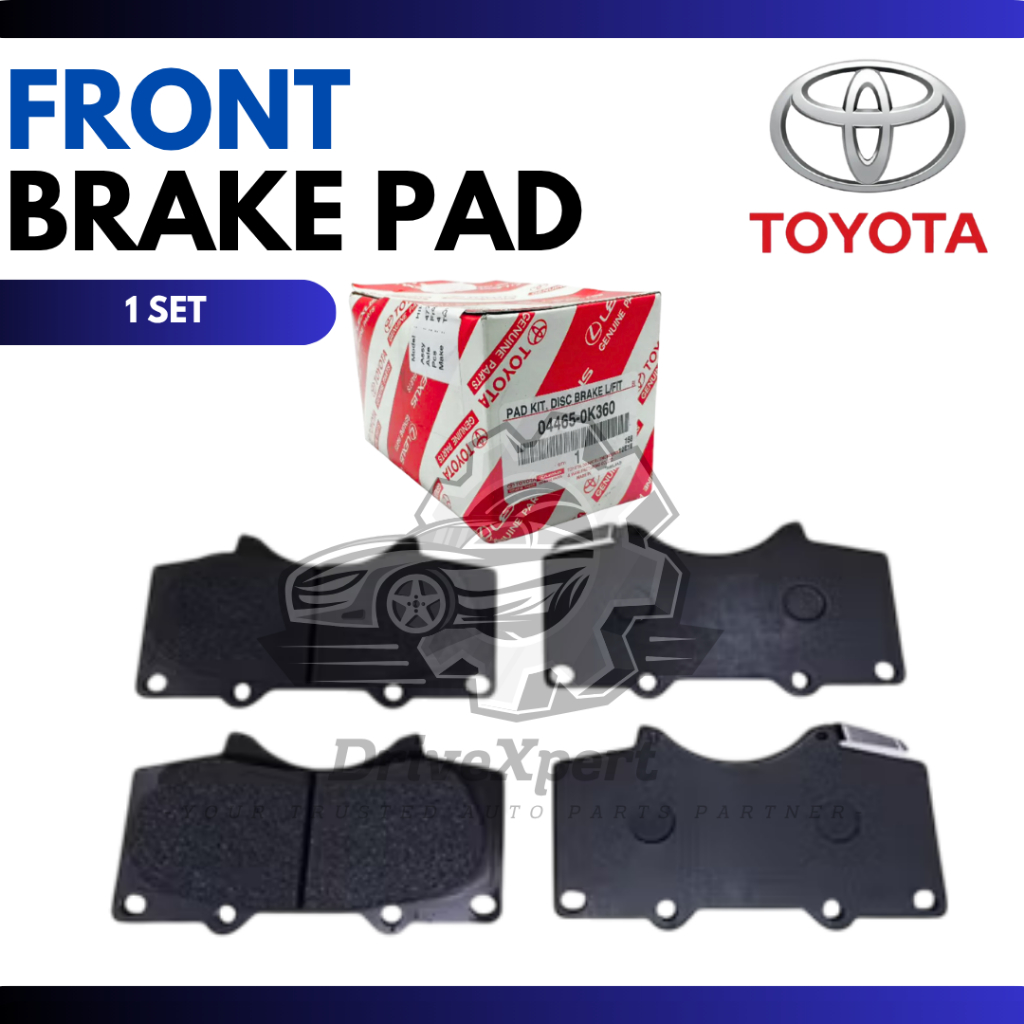 Front Disc Brake Pad - Toyota Hilux Revo GUN125 GUN126 Fortuner 2.4 16 ...