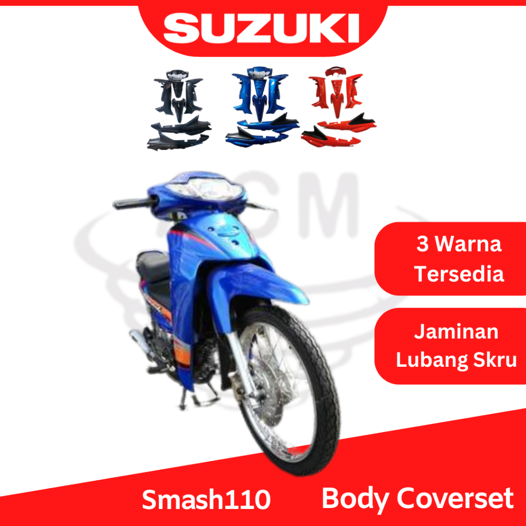 SUZUKI Smash 110 Full Body Cover Set Kit Color Parts Bodyset Coverset ...