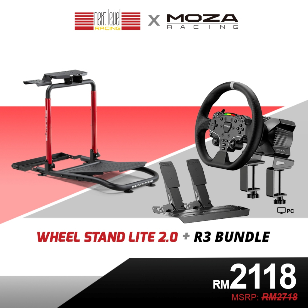 NEXT LEVEL RACING X MOZA RACING | R3 / WHEEL STANDING LITE 2.0 | RACING ...