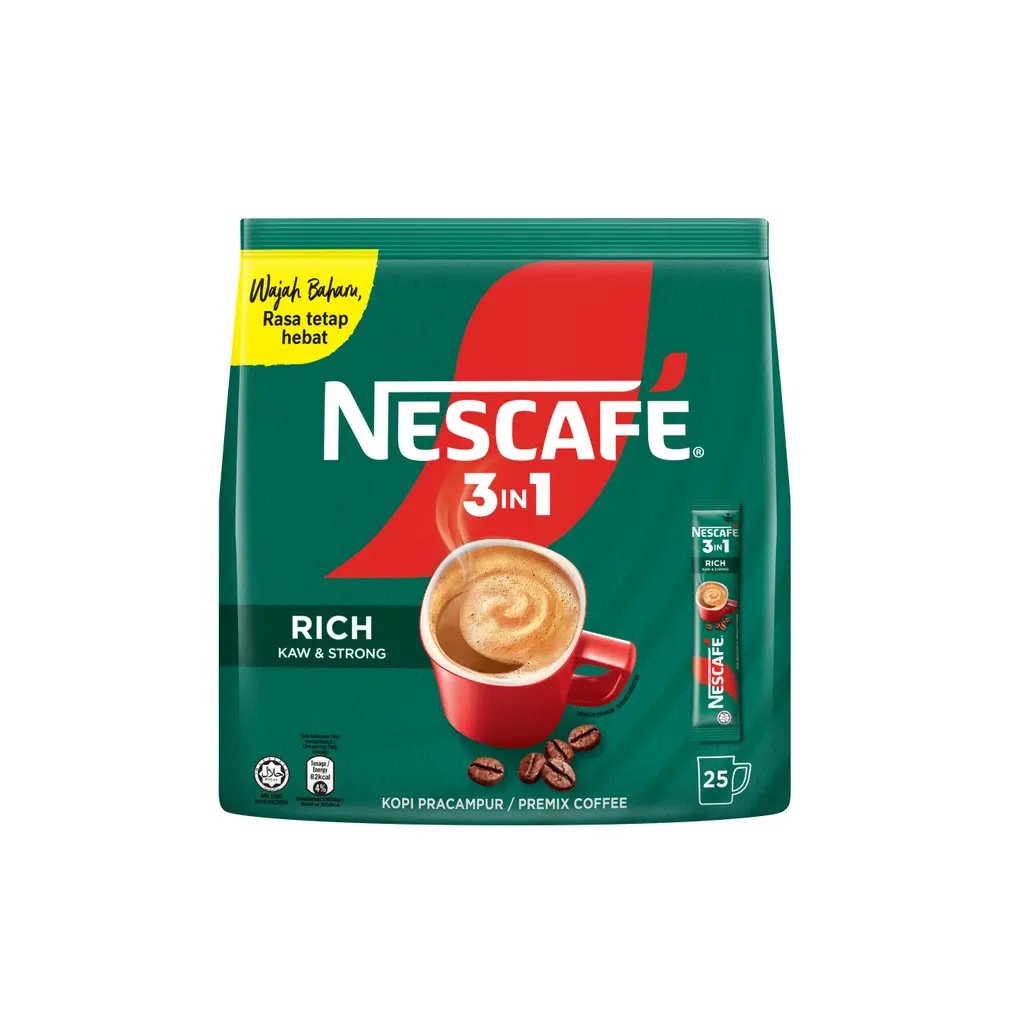 Nescafe 3 in 1 Rich 25 packs x 18g | Shopee Malaysia