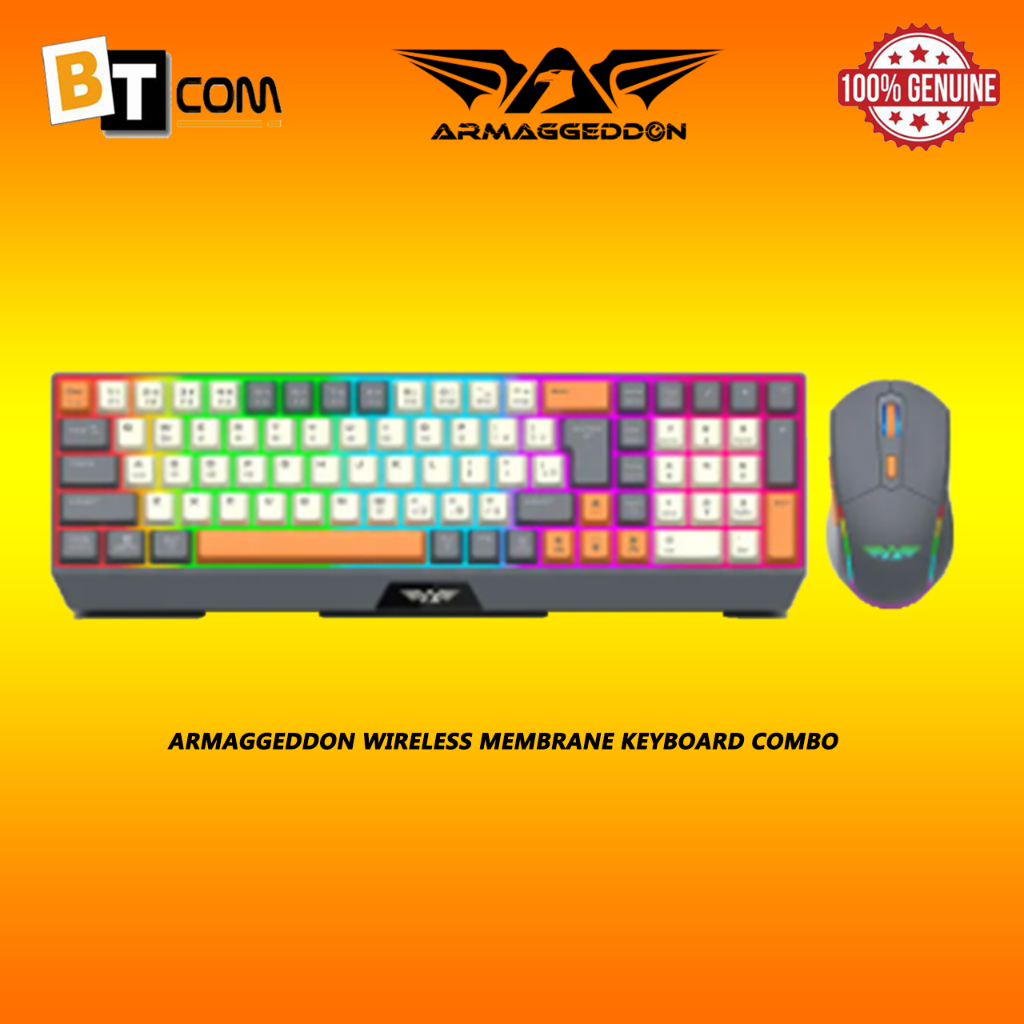 ARMAGGEDDON WIRELESS MEMBRANE KEYBOARD MM‐852R DUO STEALTH COMBO ...