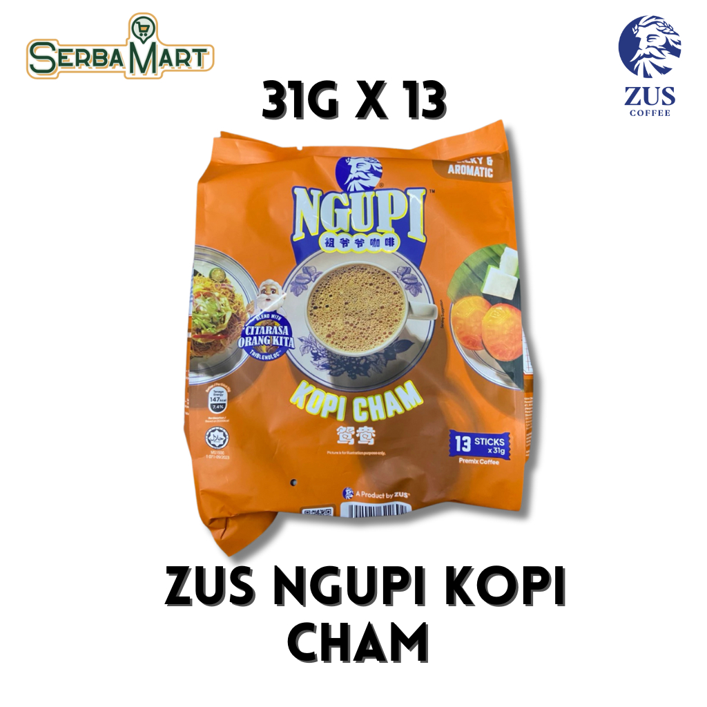 ZUS NGUPI Kopi Cham (13 sticks) | Shopee Malaysia