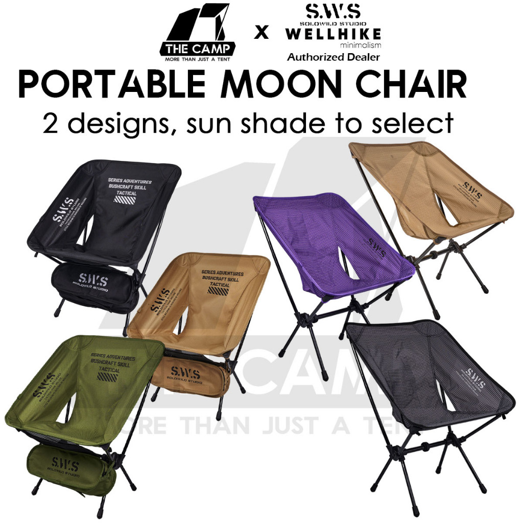 Wellhike SWS Moon Chair Foldable Outdoor Camping Compact Size Optional ...