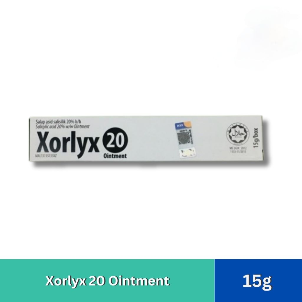 Xorlyx 20 Ointment Salicylic Acid 20% w/w 15g (UBAT KETUAT) Exp 12/2026 ...
