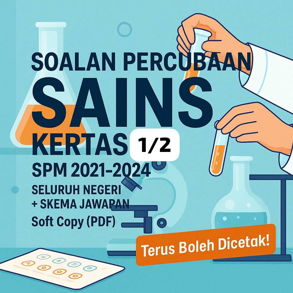 [SOFTCOPY PDF] Soalan Percubaan SAINS Kertas 1/2 SPM berserta Skema Jawapan | Shopee Malaysia