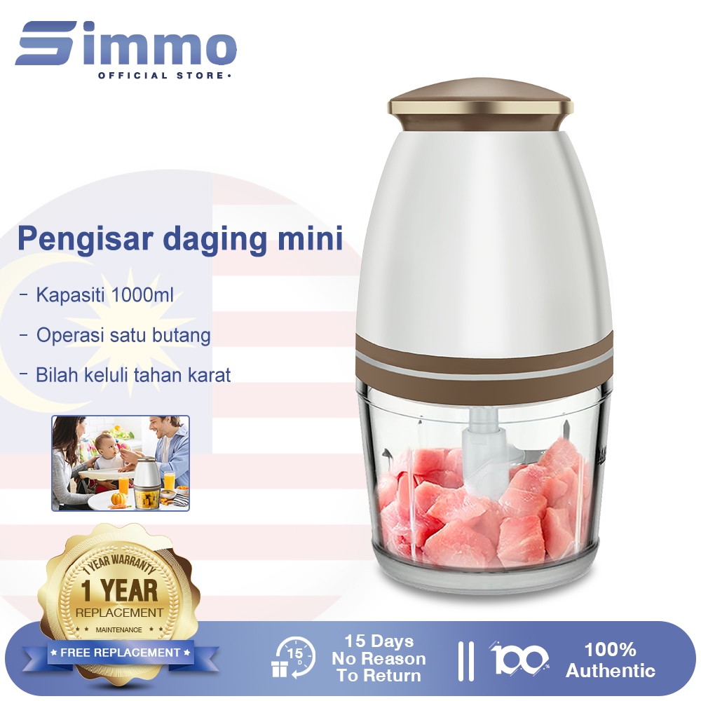 Simmo Electric Meat Grinder Mini Chopper Blender Baby Food Processor ...