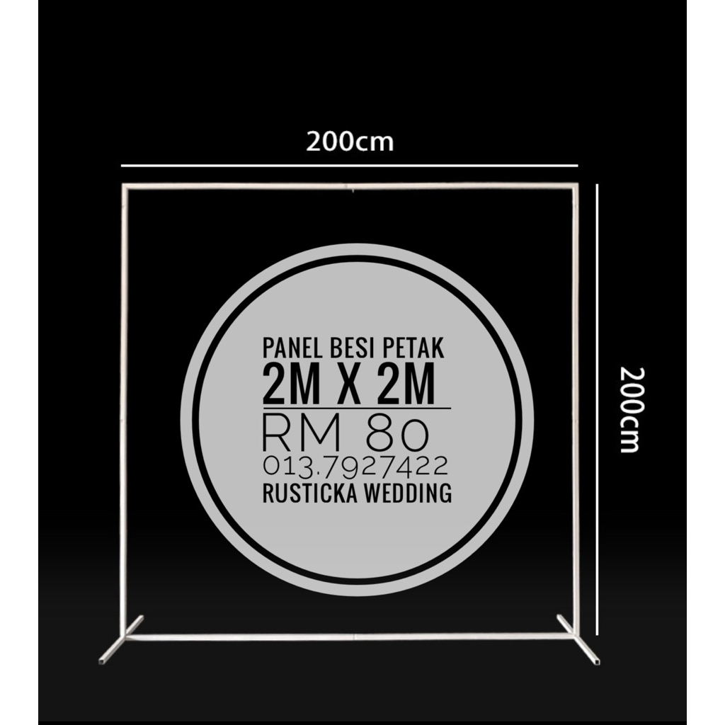 Panel Besi Petak / Frame Besi Petak Backdrop Pelamin Jackset Iron Panel ...