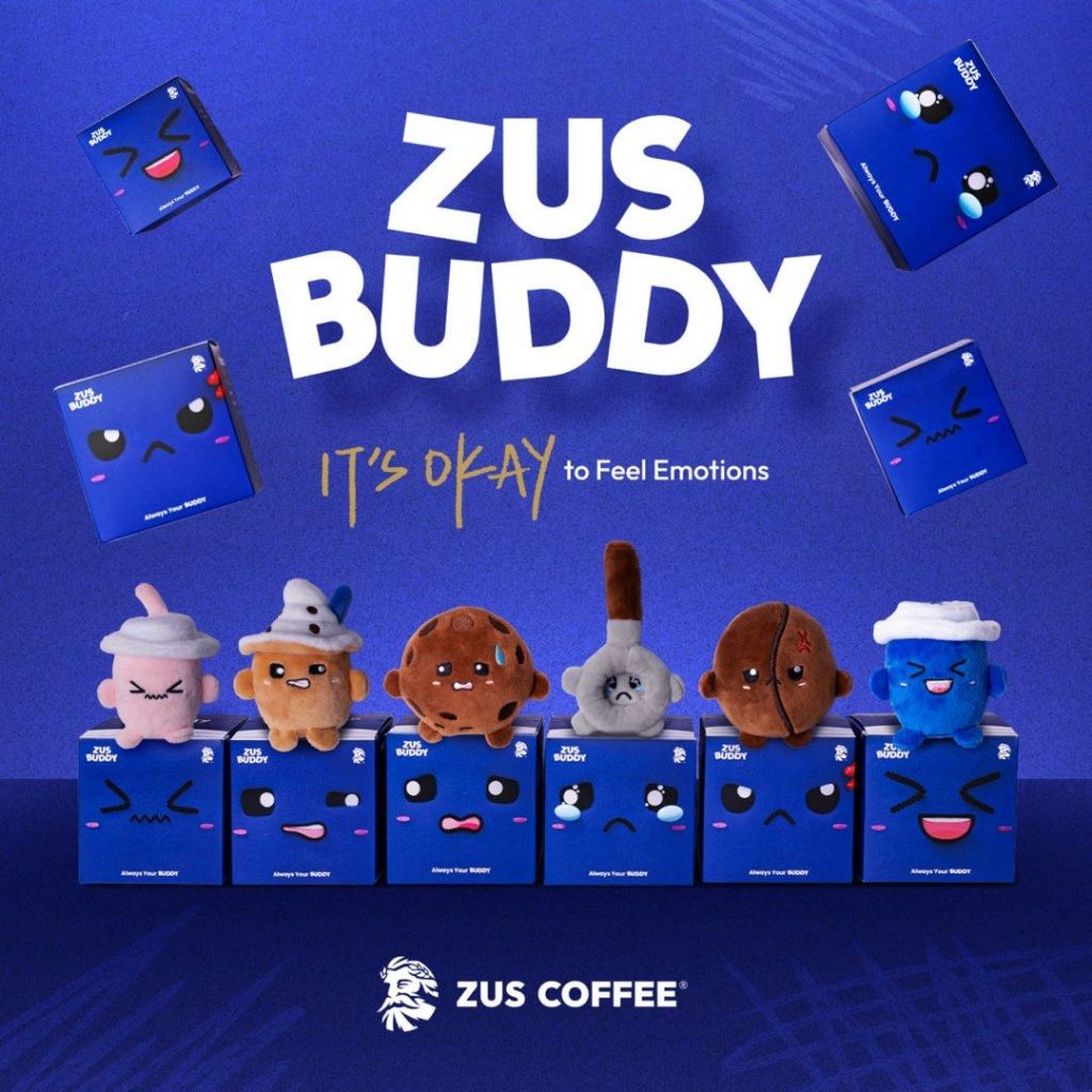 ZUS Buddy Mini Plushie Keychain (I feel FEAR / DISGUSTED / SAD / ANGER ...