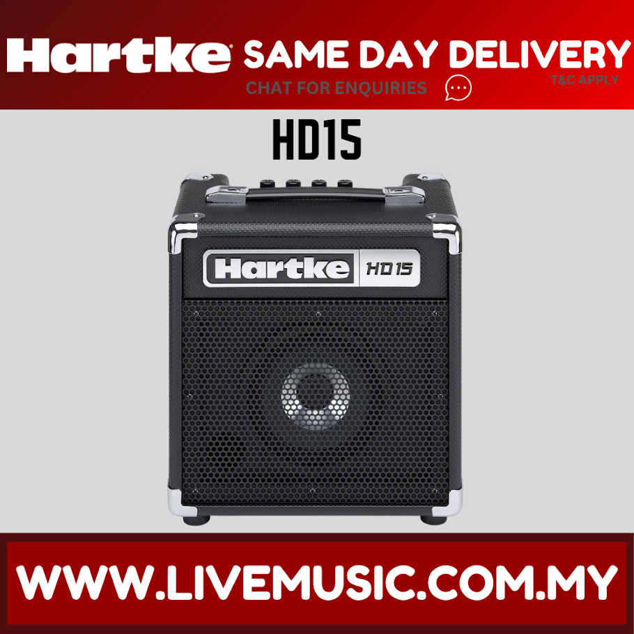 Hartke HD15 - 15 Watt Bass Combo Amplifier ( HD-15 / HD 15 ) | Shopee ...