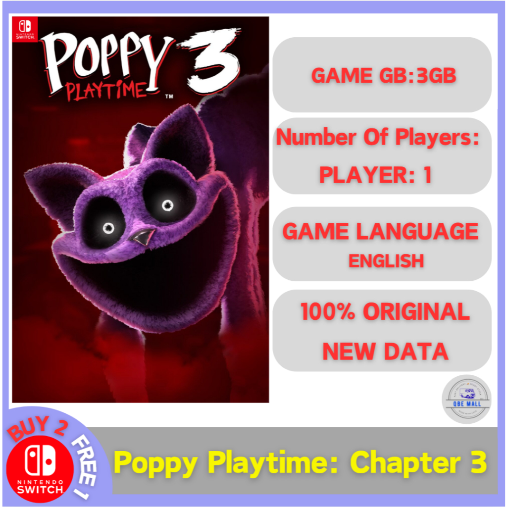 Poppy Playtime Chapter 3 (Nintendo Switch) Permainan Muat turun Digital Switch Digital Download ...