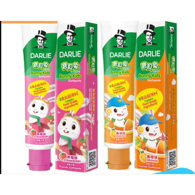 DARLIE BUNNY KIDS ORANGE / STRAWBERRY TOOTHPASTE (2 X 40G) VALUE PACK ...