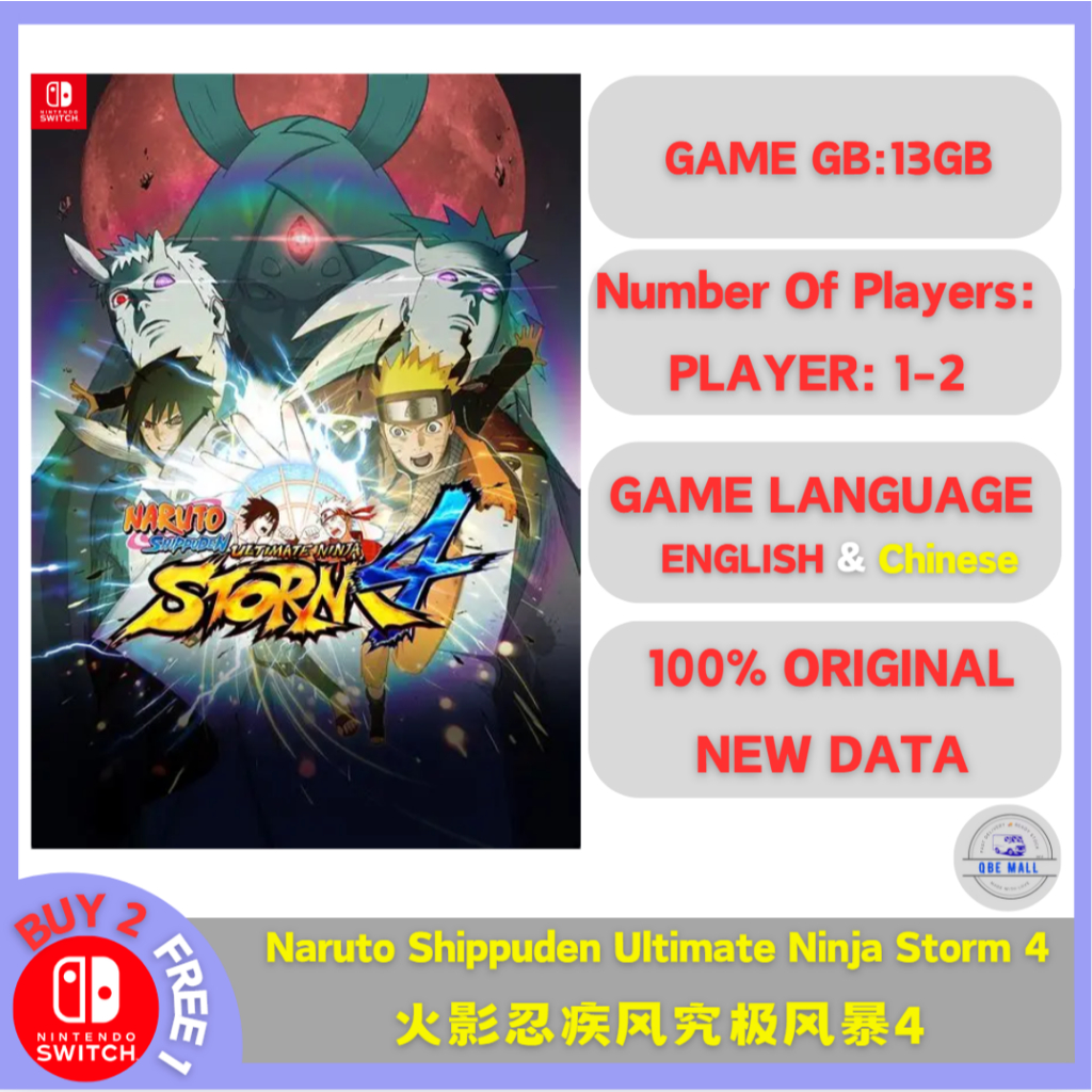 Naruto Shippuden Ultimate Ninja Storm 4火影忍疾风究极风暴4 (Nintendo Switch ...