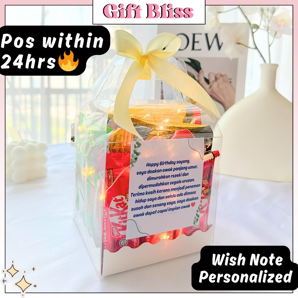 Chocolate Snack Gift Set For Birthday, Sorry, Graduation | Hadiah ...