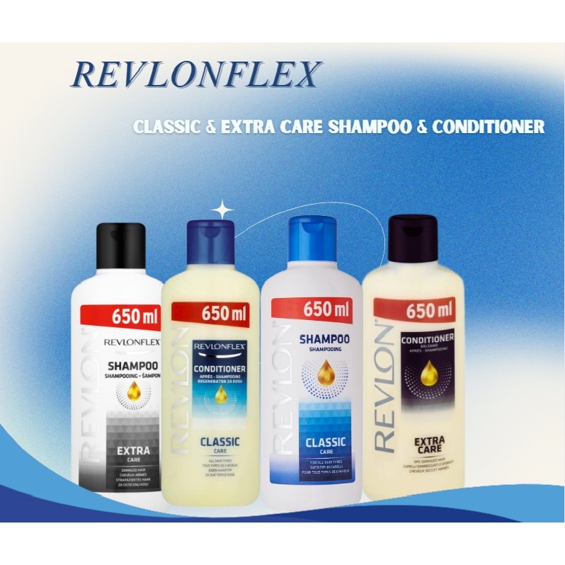 REVLON Shampoo & Conditioner - Classic Care and Extra Care Shampoo ...