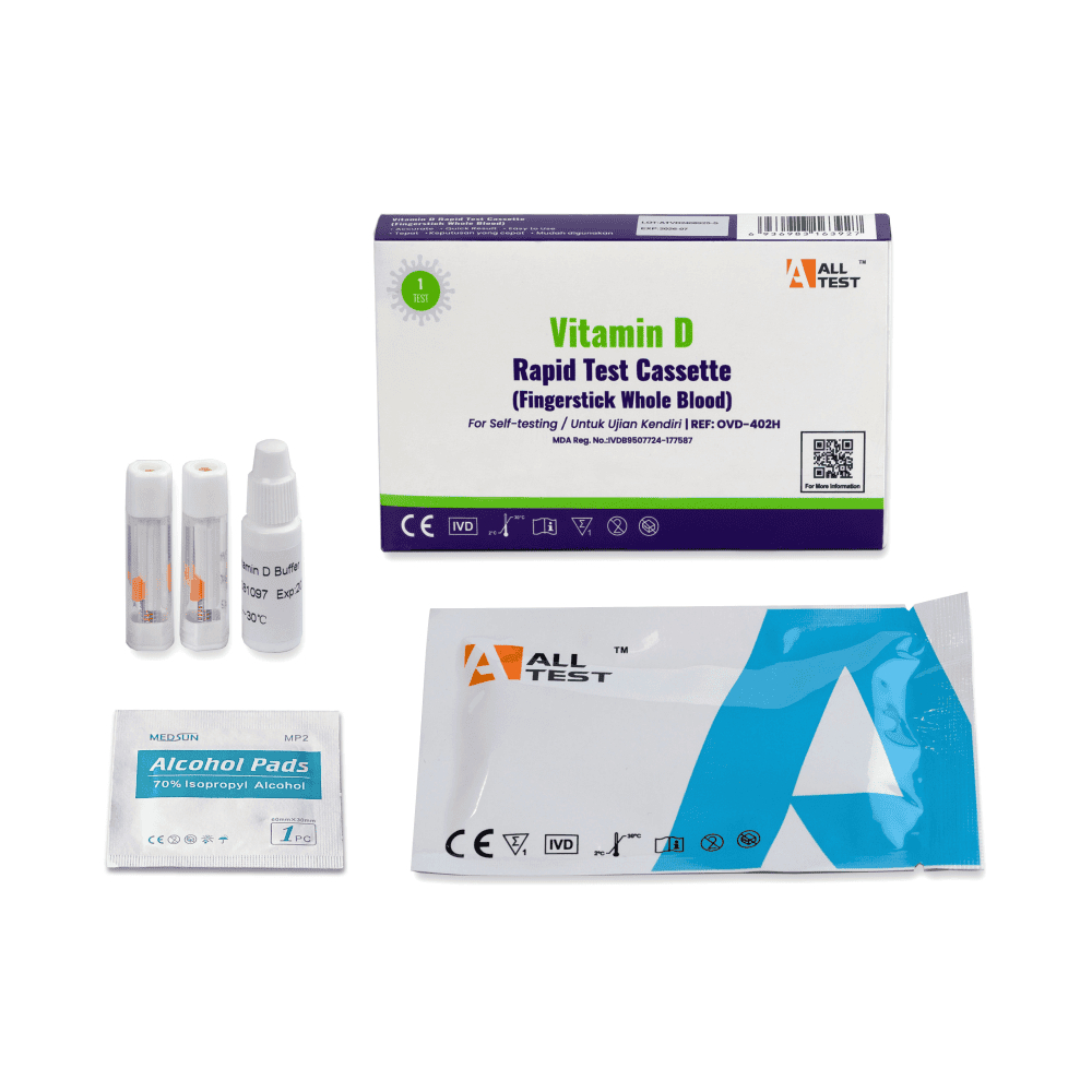 Vitamin D Rapid Test Casette 1 Test Kit (self testing, finger stick ...
