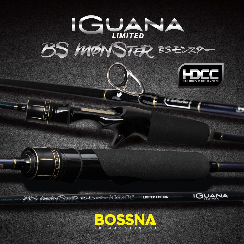 BOSSNA - BS MONSTER IGUANA LIMITED 6ft 1 SECTION JIGGING ROD - SOLID ...