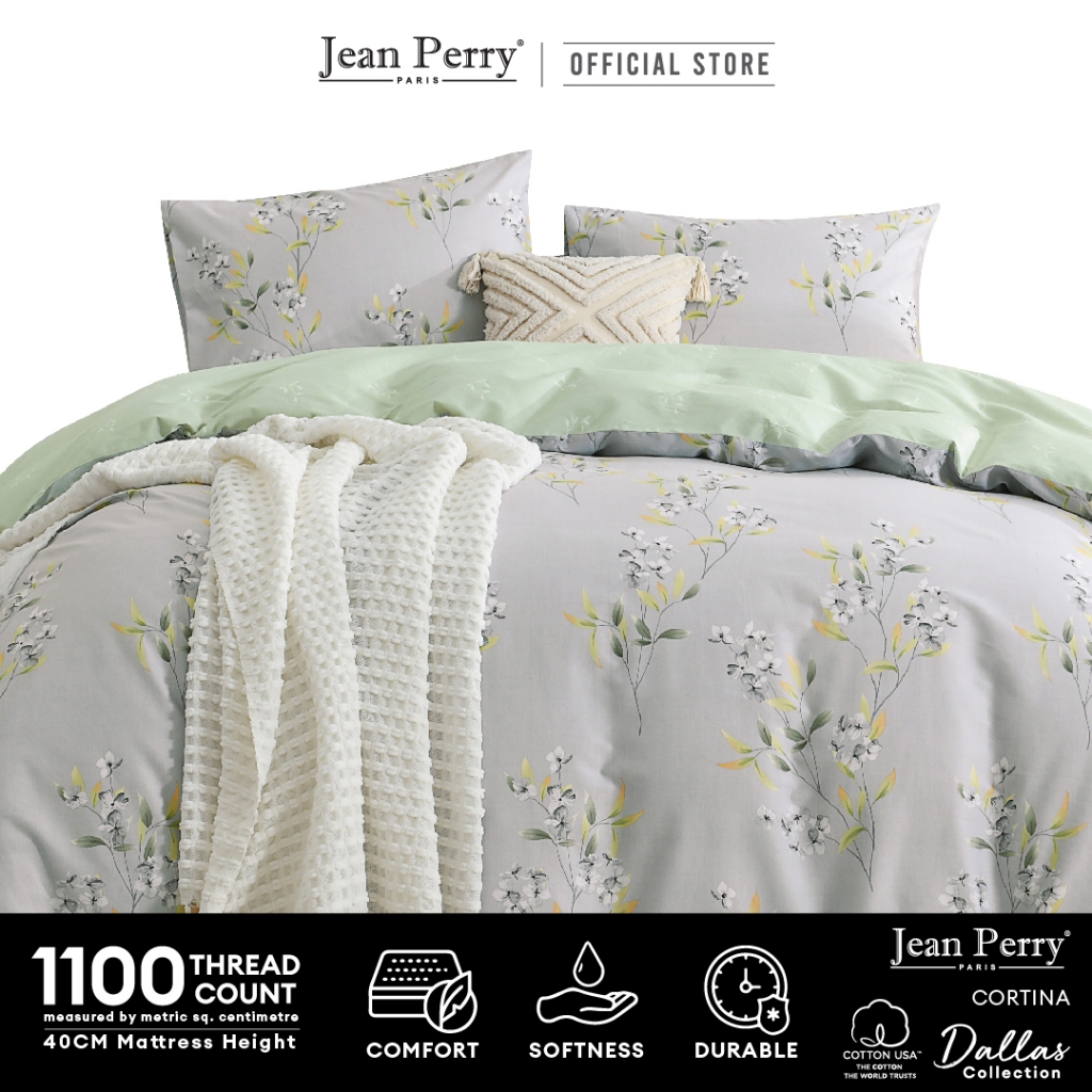 Jean Perry Dallas Quilt Cover Set (without comforter/blanket) - Cotton ...
