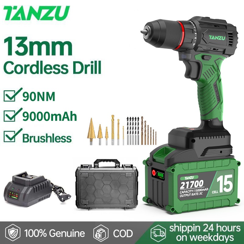 TANZU 21700 90NM Power Cordless Drill Battery (21V) | Shopee Malaysia