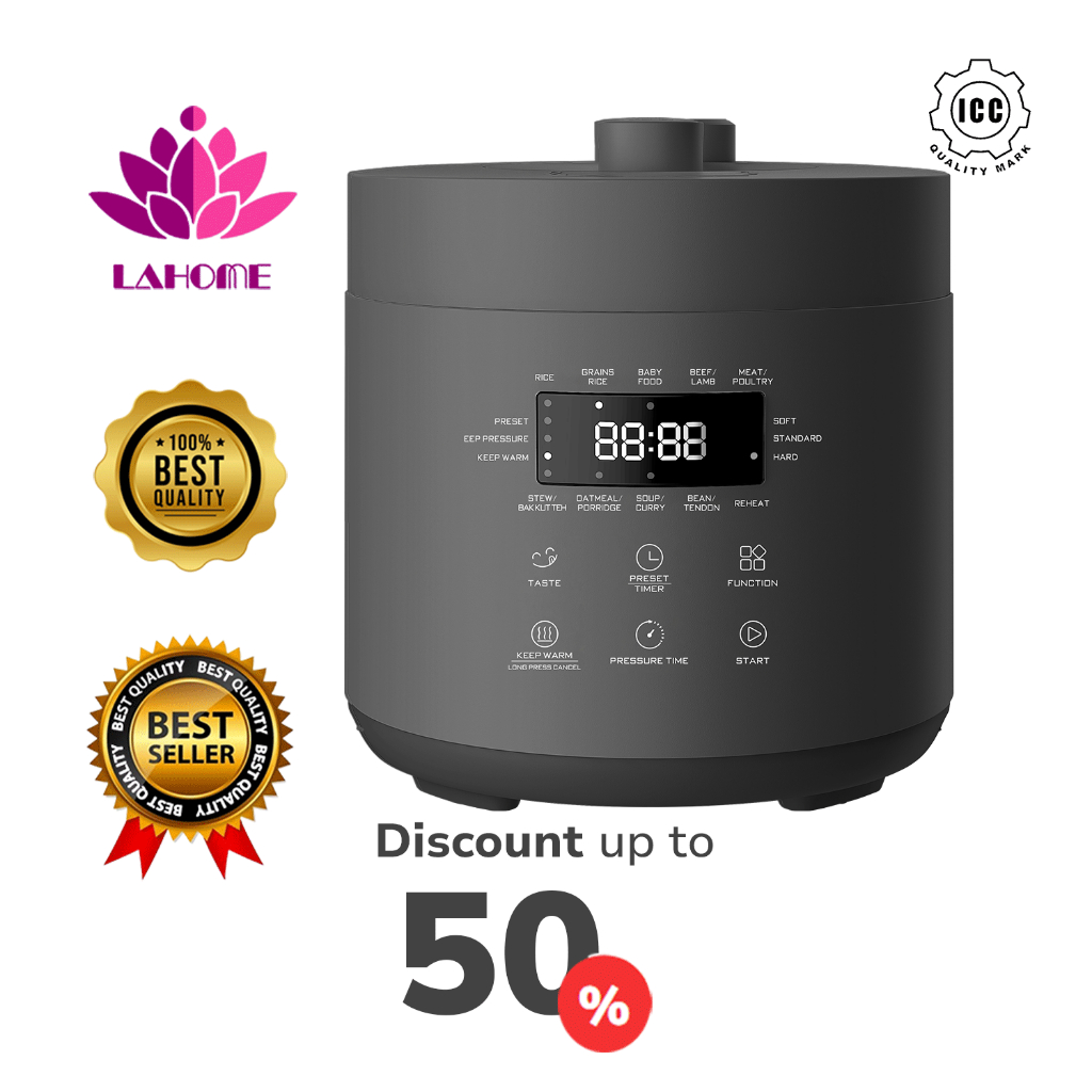 LAHOME Smart Pressure Cooker Multifunction 2.5L Versatile Multi-Cooking ...