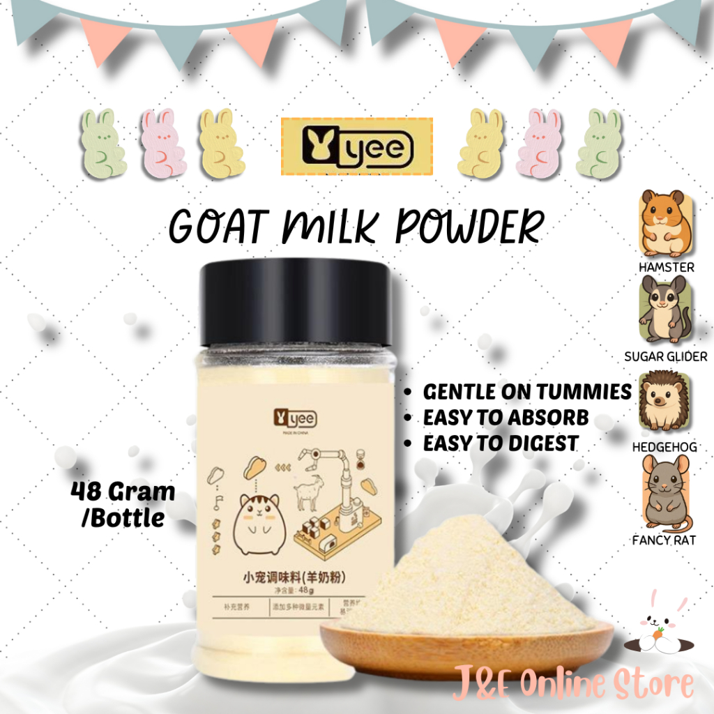 YEE Complete Goat Milk Powder 48g (Hamster Food, Hamster Milk, Hamster ...