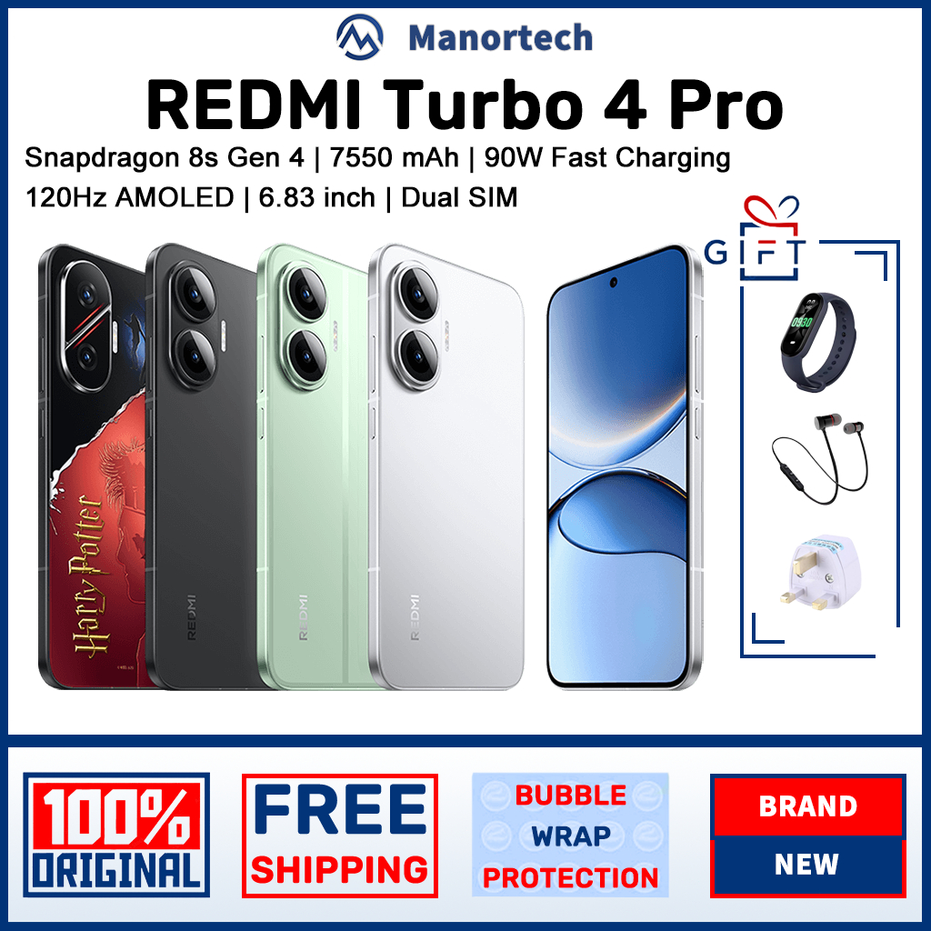 Xiaomi REDMI Turbo 4 Pro Snapdragon 8s Gen 4 6.83 inch AMOLED 7550 mAh Battery Redmi Turbo 4 Pro ...