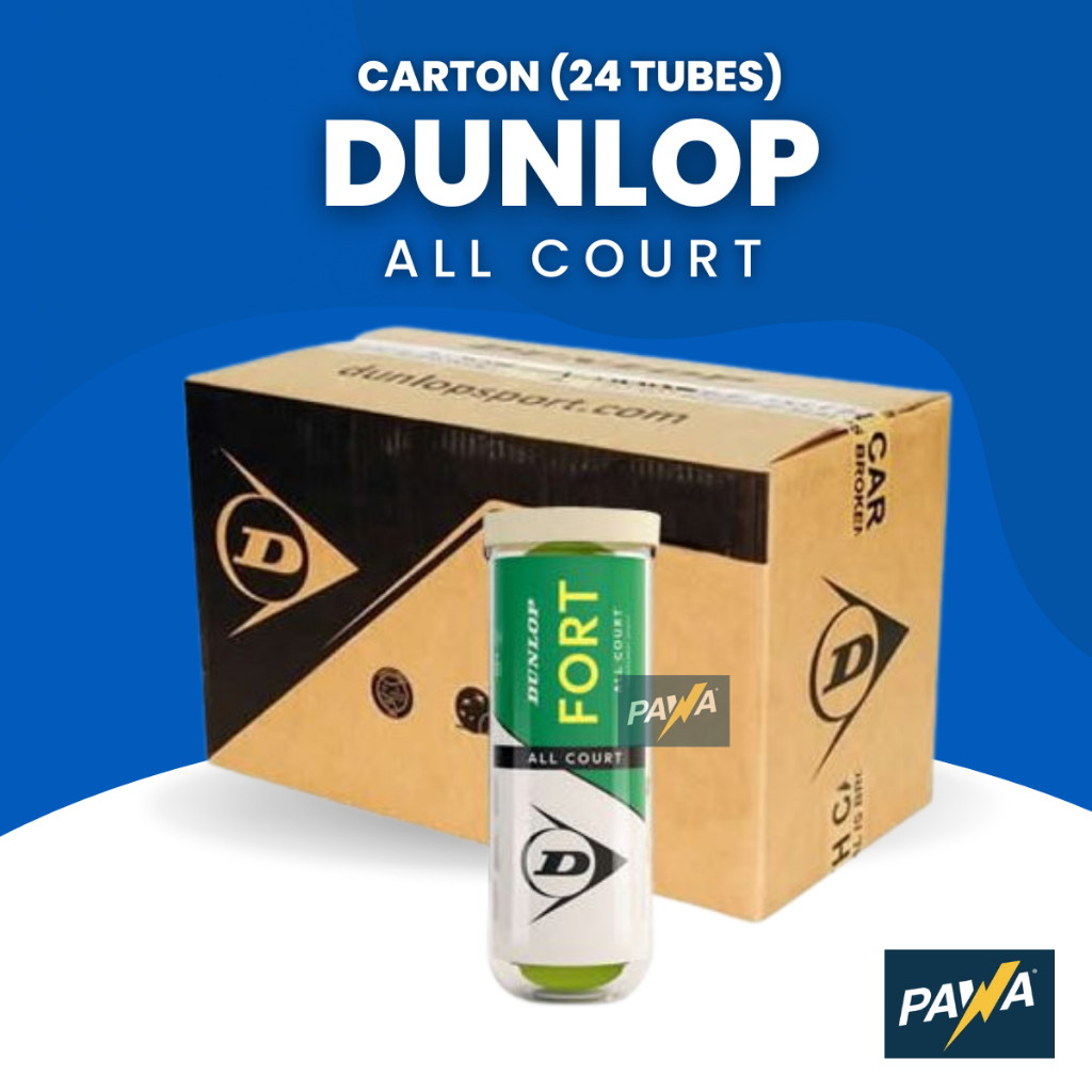 Dunlop Fort All Court Tennis Ball Carton (24 tube per box) | Shopee ...