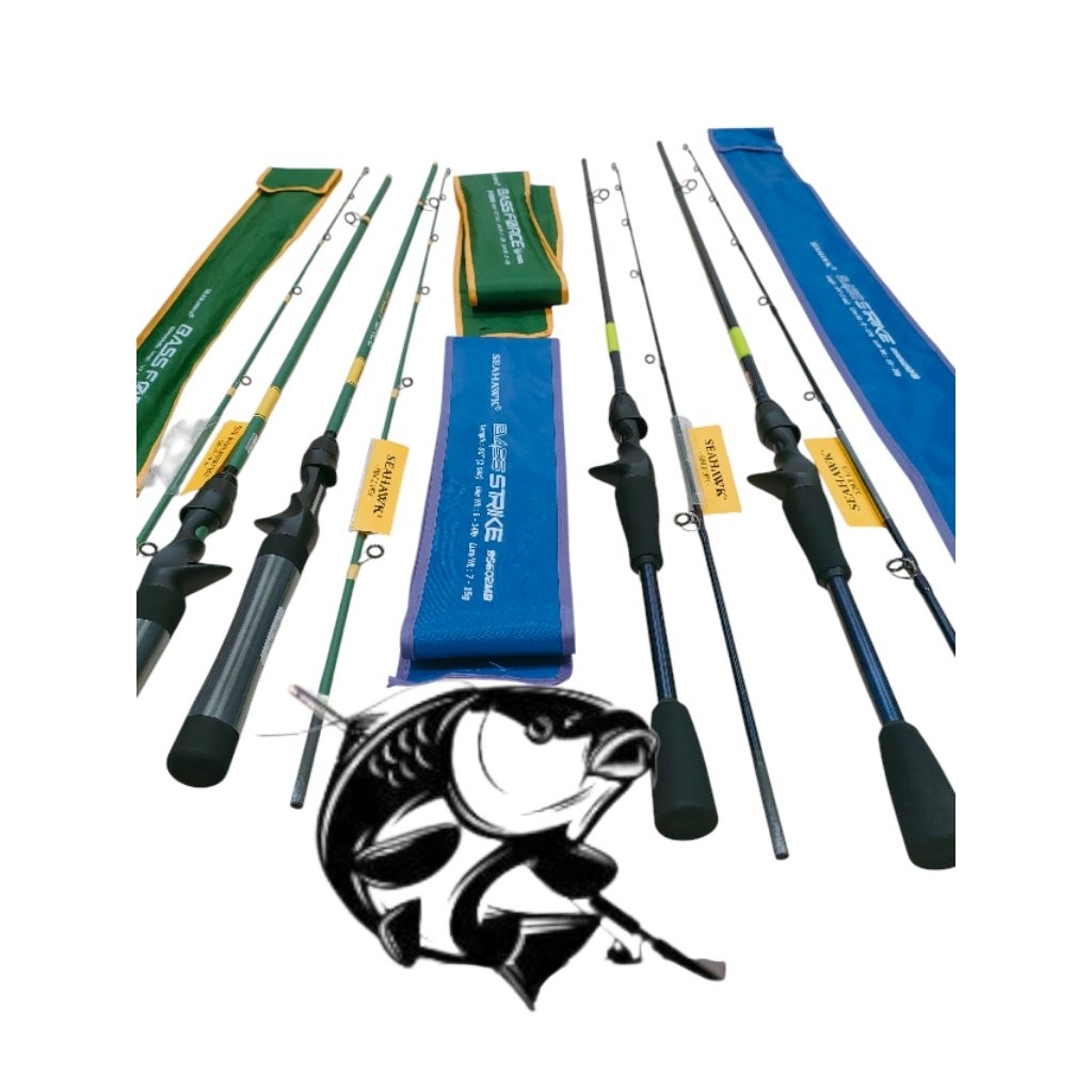 Seahawk Rod Single Hand joran Bass Force, joran pancing Bass Strike Rod ...