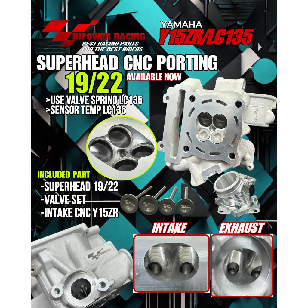 HI-POWER RACING LC135/Y15ZR CNC PORTING SUPERHEAD 19/22(NEW) 20/23 22/ ...