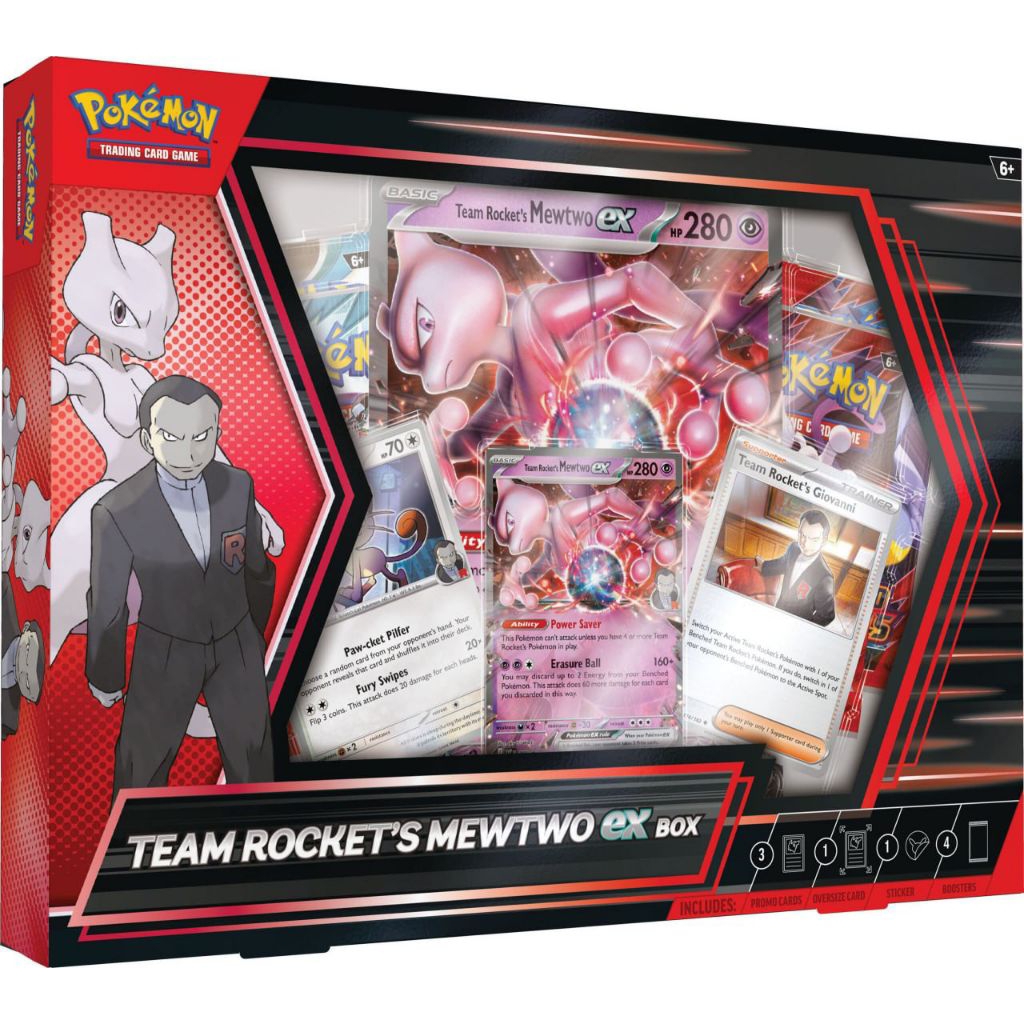 POKEMON TCG : TEAM ROCKET'S MEWTWO EX BOX COLLECTION (NEW) | Shopee ...