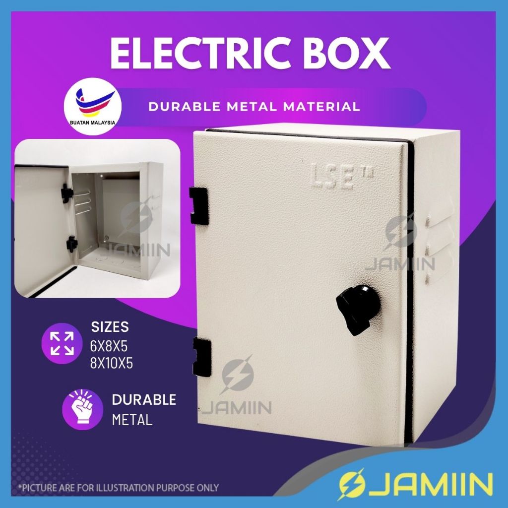 LSE INDOOR Metal Box With Knob Metal Junction Box Waterproof Plastic ...