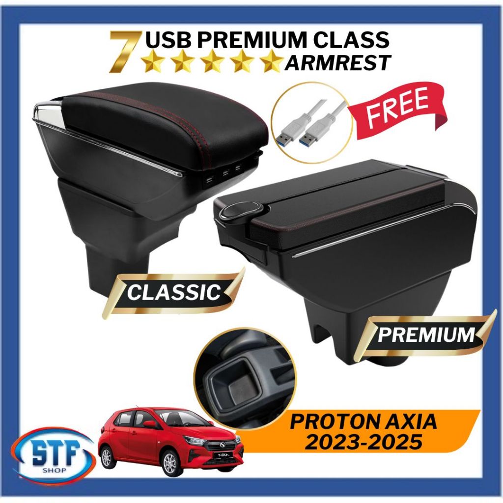 Perodua Axia 2023-2025 Axia New Usb Armrest Adjustable 7 Charging Port ...