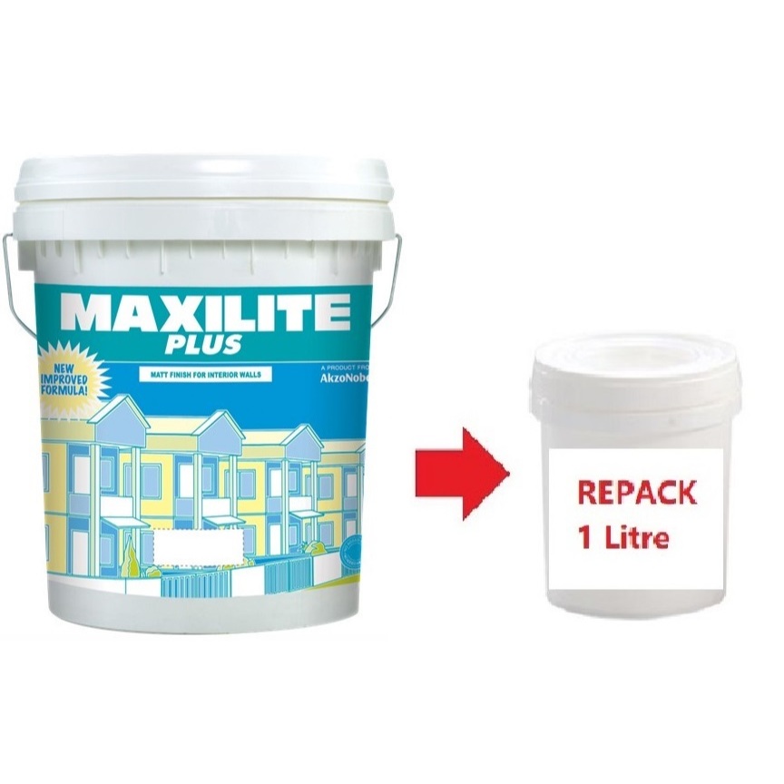 MKR 1L DULUX MAXILITE PLUS EMULSION PAINT 15245 WHITE Undercoat cat ...