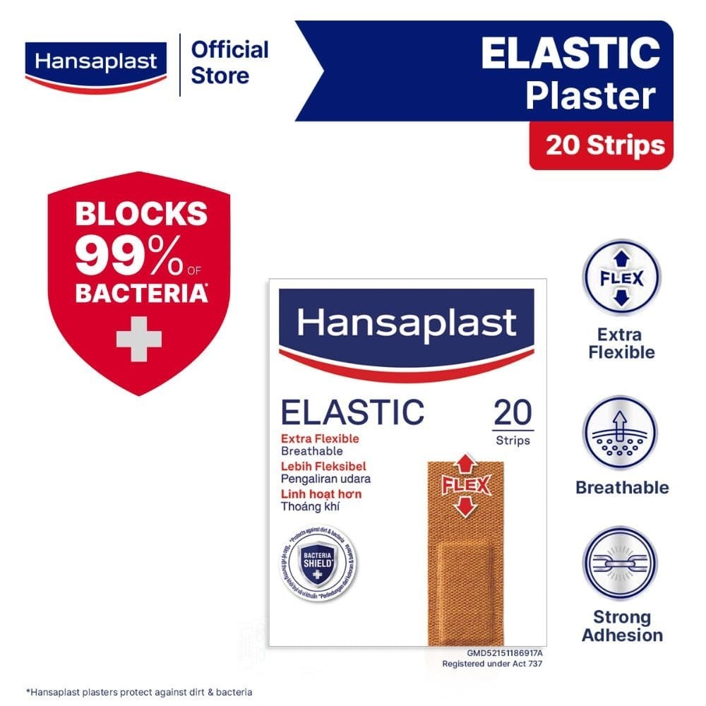 Hansaplast Elastic Wound Plasters Extra Flexible/Breathable/Strong ...