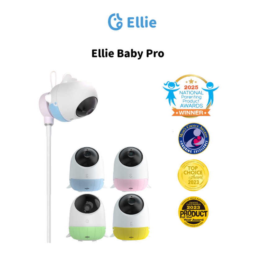 Ellie Baby Pro - A.I. Smart Baby Monitor Pro 2.5K QHD Camera Lullabies ...