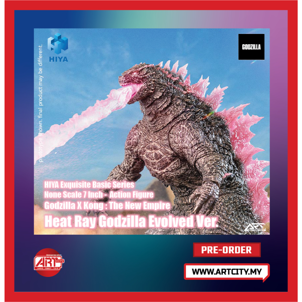 Hiya Toys - Exquisite Basic - Heat Ray Godzilla - Evolved Ver. - Godzilla x Kong: The New Empire ...