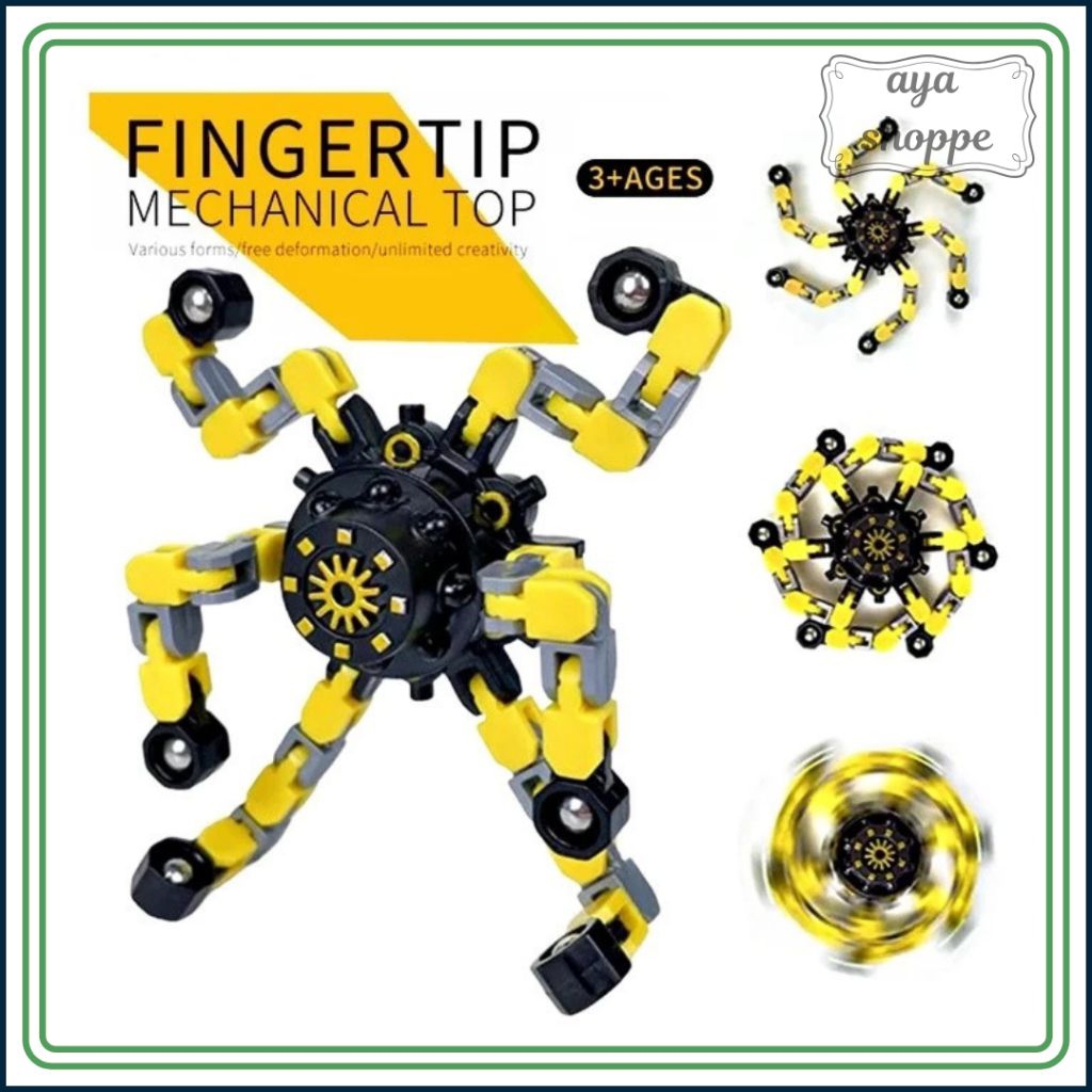 Mechanical Fingertip Toys for Kids DIY Transform Robot Stress Relief ...