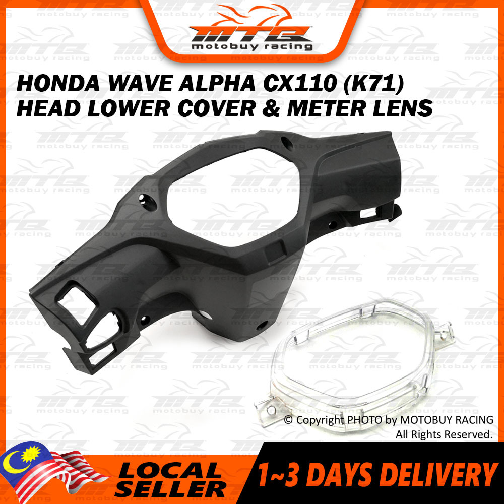 COMBO SET! HONDA WAVE ALPHA CX110 (K71) HEAD LOWER COVER & METER LENS ...