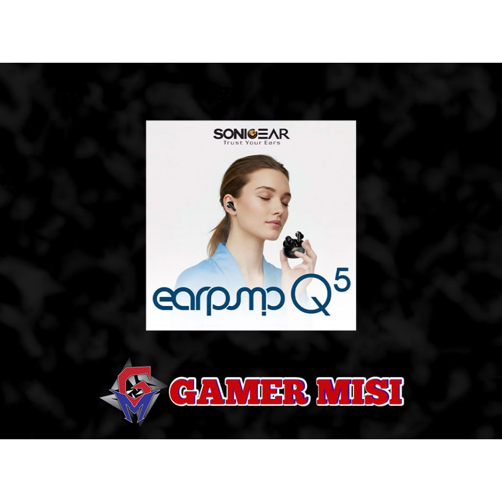 SONIC GEAR EARPUMP Q5 TWS IPX3 BLUETOOTH 5.4, 50MS WIRELESS EARBUDS BLACK (NEW) | Shopee Malaysia