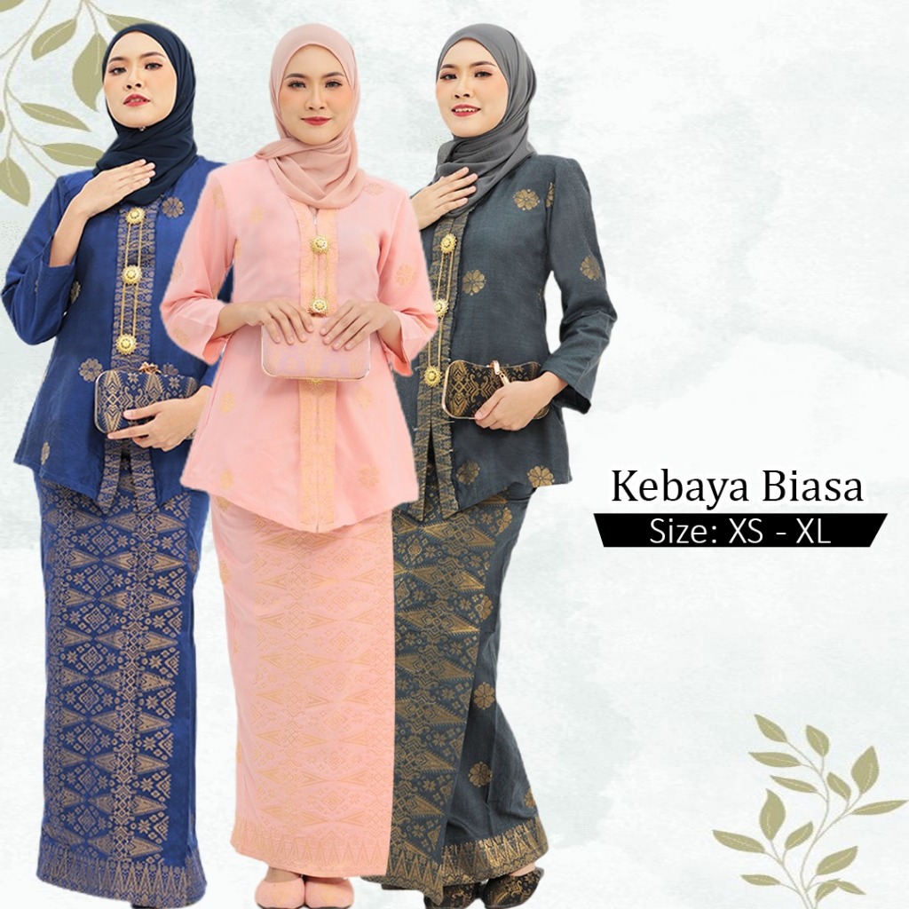 Kebaya Biasa | Size XS - XL | Songket Hidaya Exclusive| Kebaya pendek| Cotton Baju kurung Raya ...