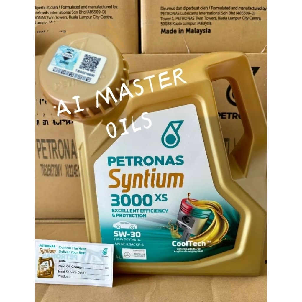 (New Packaging)PET 3000XS FULLY 5W-30 (4L) Synthetic Engine Oil ...