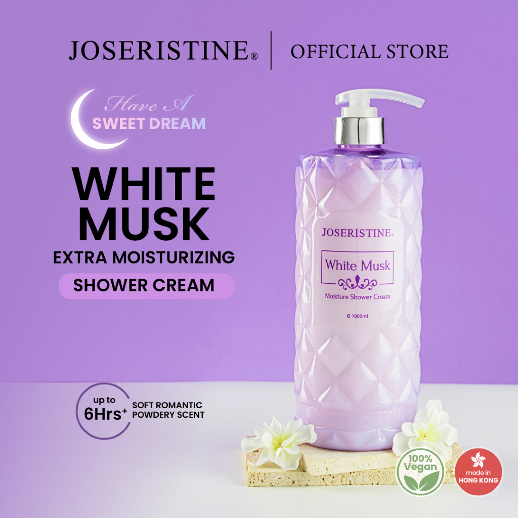 JOSERISTINE White Musk Moisture Shower Cream (1000ml) | Shopee Malaysia