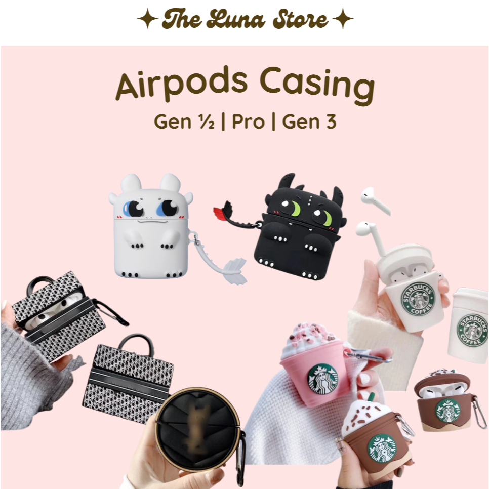 [READY STOCK] Cartoon Ins AirPod Earpod Apple Silicone i10 i12 i9s tws ...