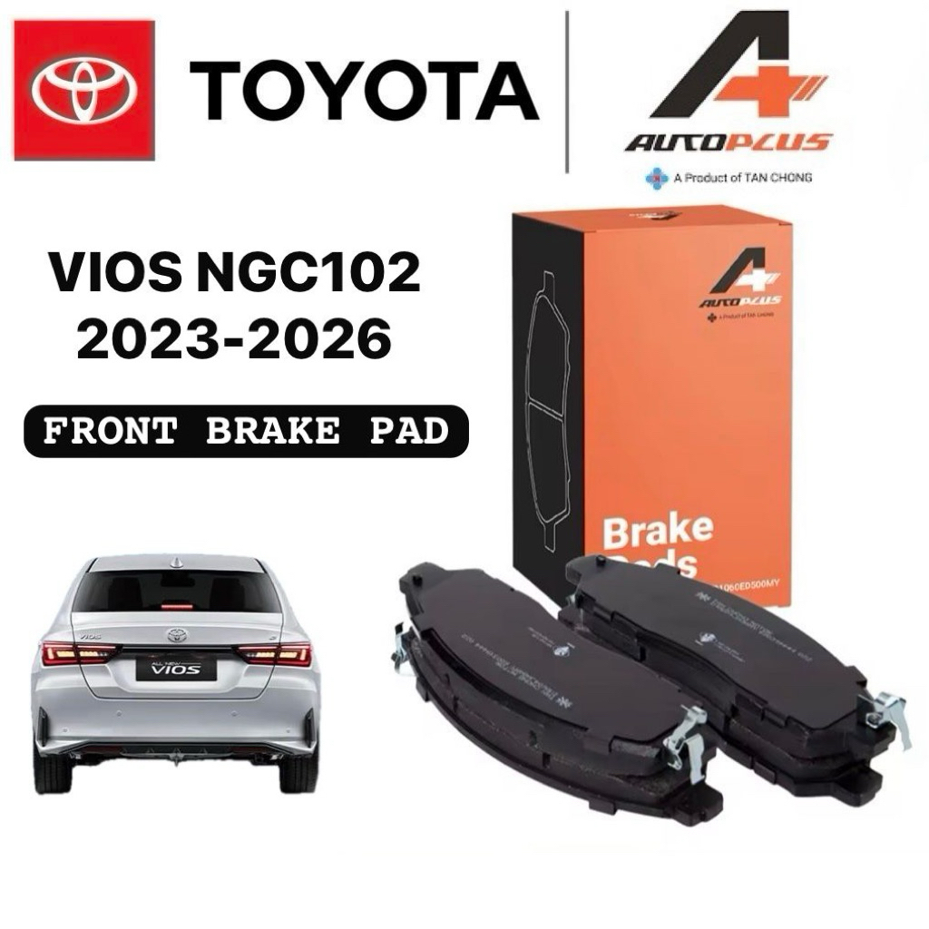 Toyota Vios NGC102 AC100 2023 Front Brake Pad 04465-B1420 | Shopee Malaysia