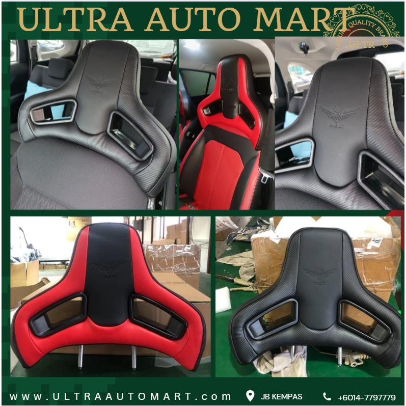 RSK SPORT SEAT PILLOW HEADREST PERODUA MYVI G3 BEZZA ALZA AXIA 2023 ...
