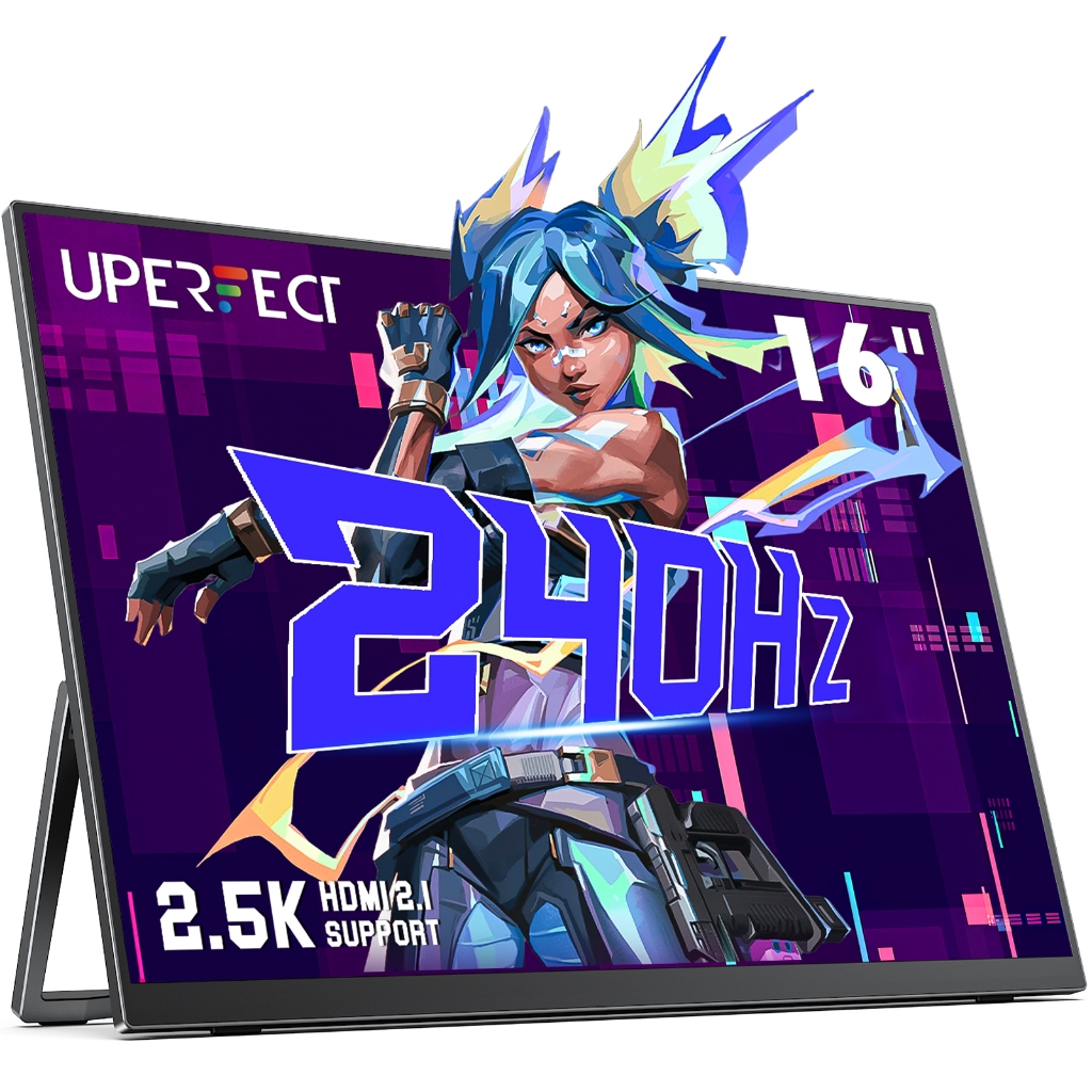 UPERFECT- 240Hz Gaming Monitor 2560*1600 16 Inch Display VESA Sencond ...