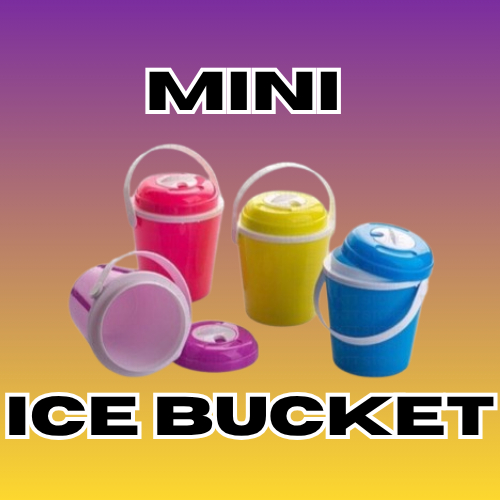LAVA 1100ml Mini Ice Bucket – BPA-Free | With Straw Inlet & Ice Tongs ...
