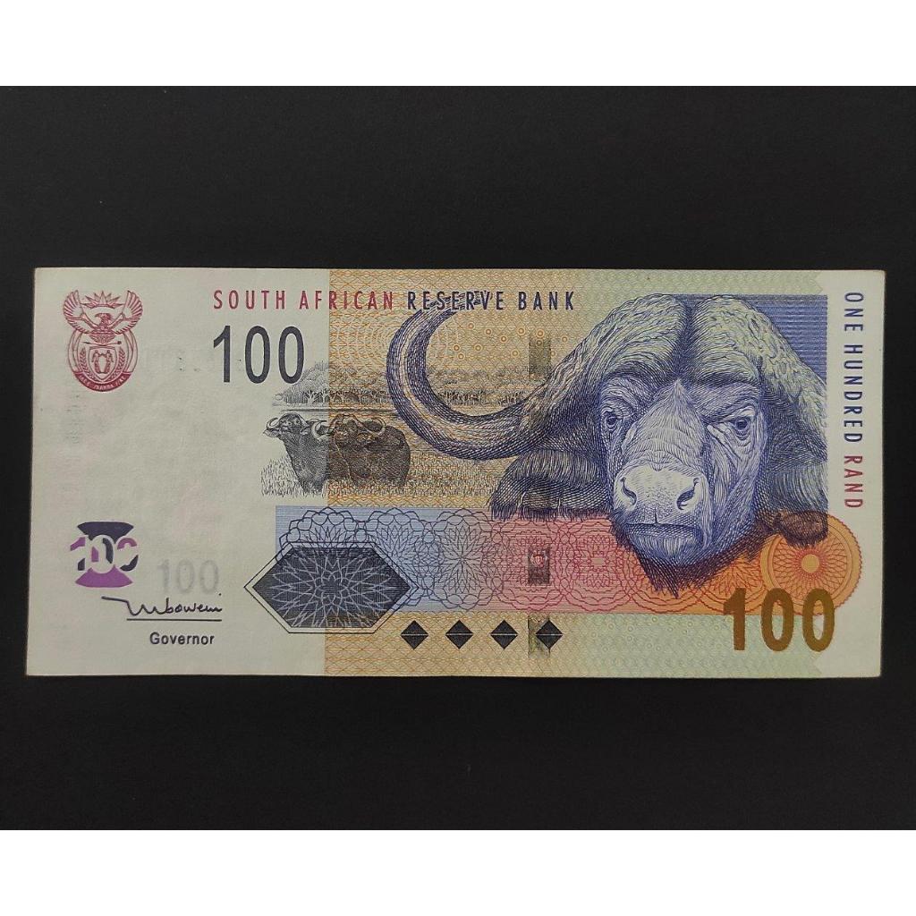 South Africa Old Banknote 100 Rand Year 2009 - Serial Number Randomly ...