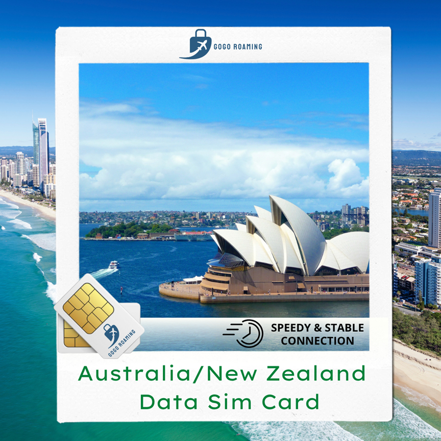 【Australia/New Zealand】Unlimited Roaming Data Travel Sim Card【5-15days ...