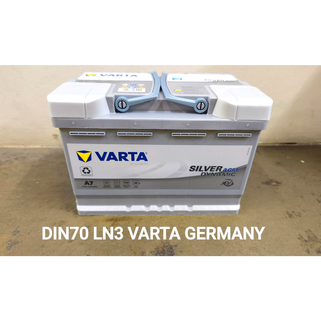 [ Installation Provided ] LN3 AGM DIN70L DIN70 Varta Silver AGM Dynamic MF Car Battery Bateri ...